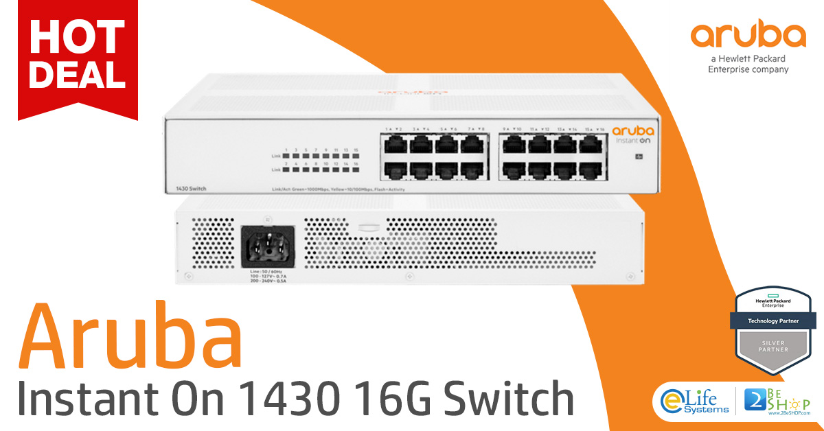 ช้อป [R8R47A] Aruba Instant On 1430 16G Switch ราคาถูก ซื้อออนไลน์ ...