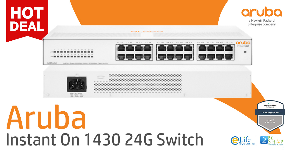 ช้อป [R8R49A] Aruba Instant On 1430 24G Switch ราคาถูก ซื้อออนไลน์ ...