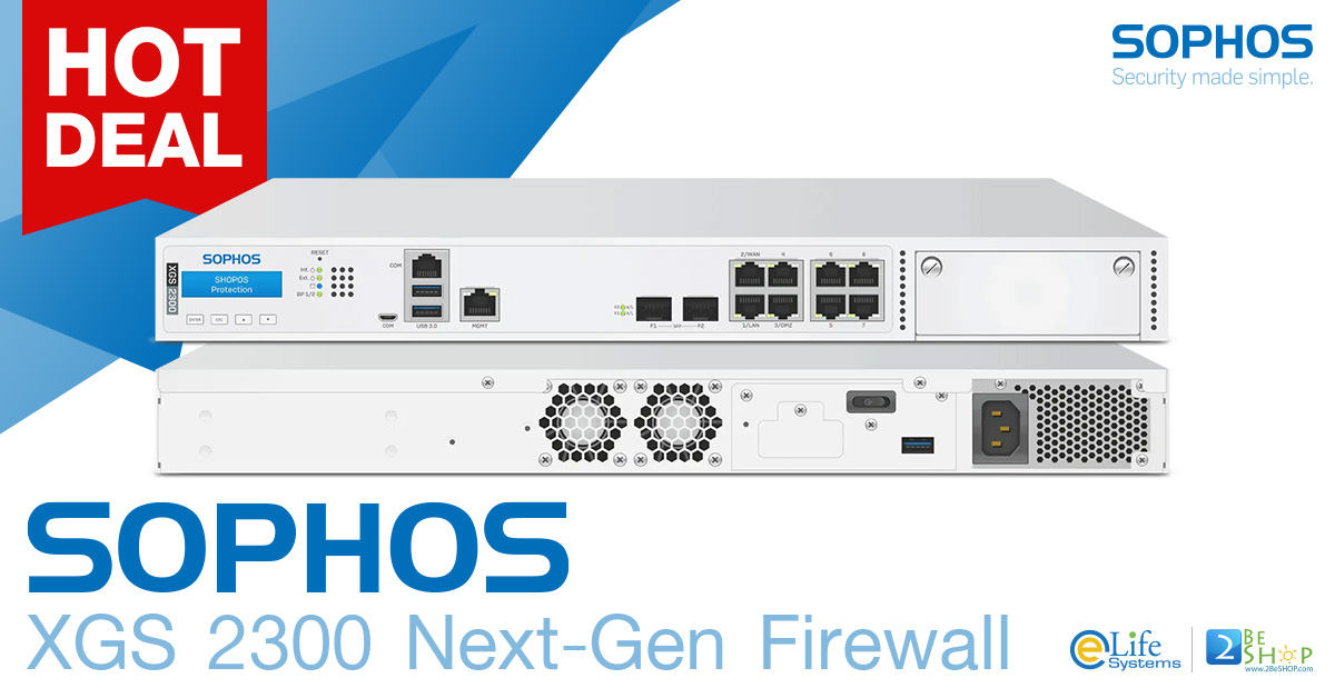 ช้อป [XG2CTCHUS] Sophos XGS 2300 Next-Gen Firewall ราคาถูก ซื้อออนไลน์ ...